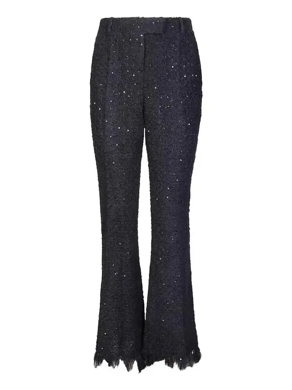 Matieres Fecales Sequin Trousers - Black