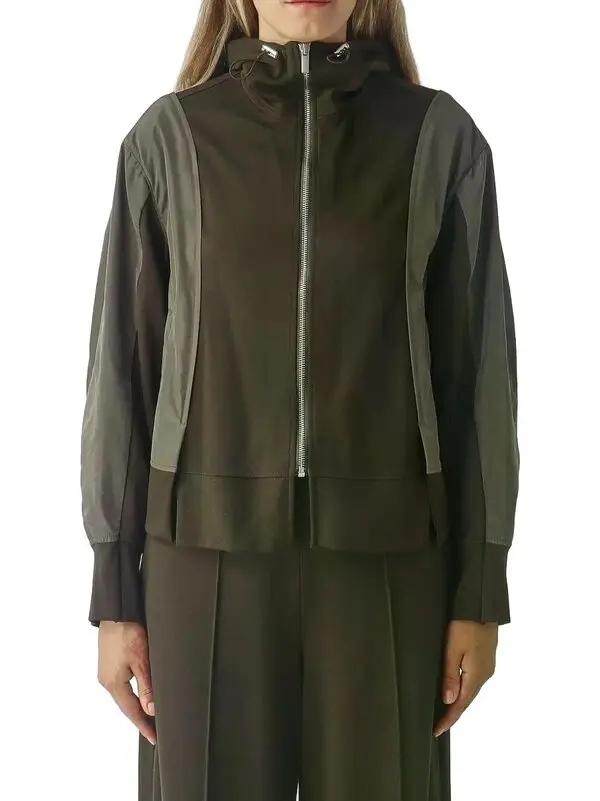 MEIMEIJ Panelled Hooded Jacket - Green