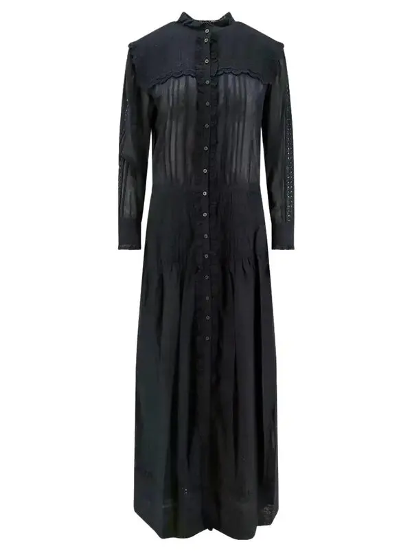 MARANT ETOILE Lonie Ruffled Maxi Dress - Black