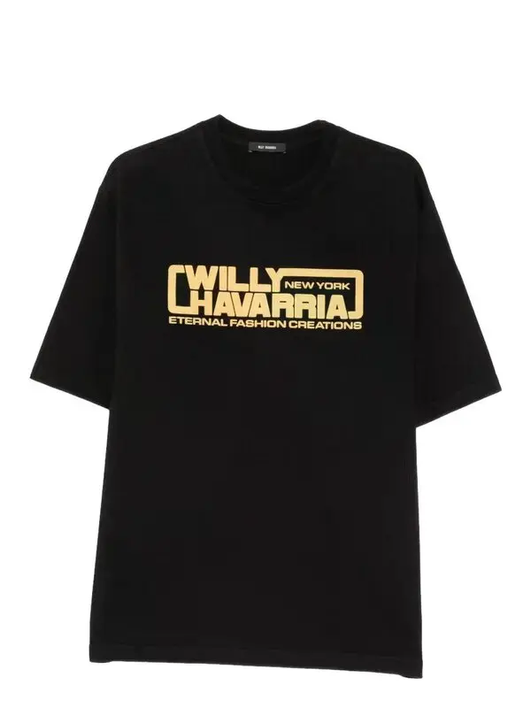 WILLY CHAVARRIA Eternal Fashion Creations Standard Logo-print T-shirt - Black