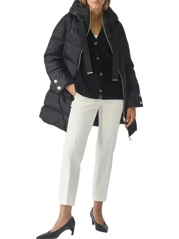 GRAN SASSO V-neck Button-up Cardigan - Black