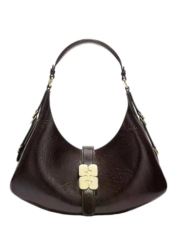 GANNI Small Kat Shoulder Bag - Brown