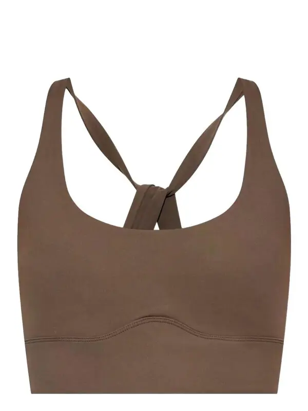 RETHINKIT STUDIOS Sienna Crossover-strap Training Top - Brown