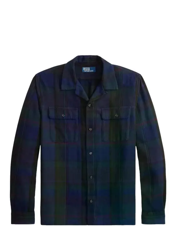 Polo Ralph Lauren Plaid Elbow-patch Shirt - Blue