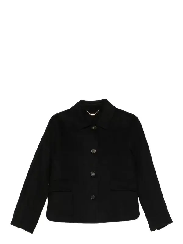 MABRUN Button-up Wool Jacket - Black