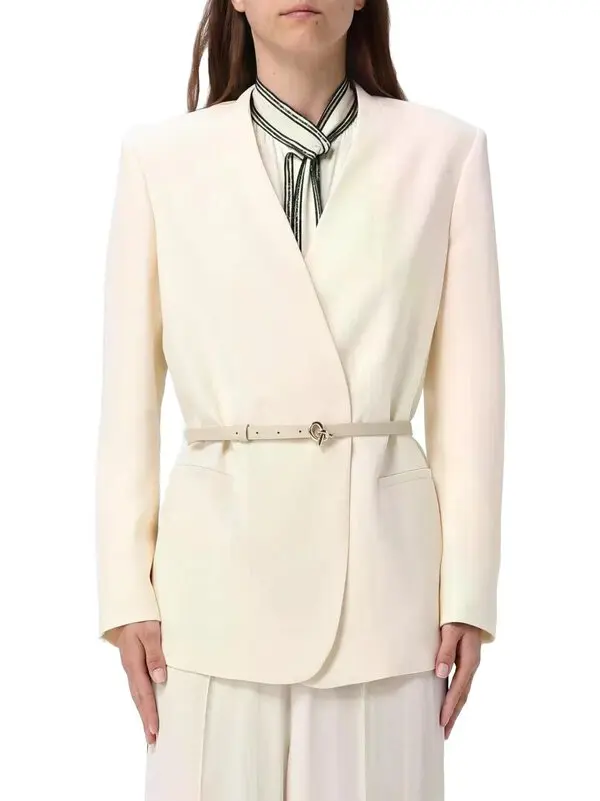 Fabiana Filippi Belted Wrap-front Blazer - Neutrals