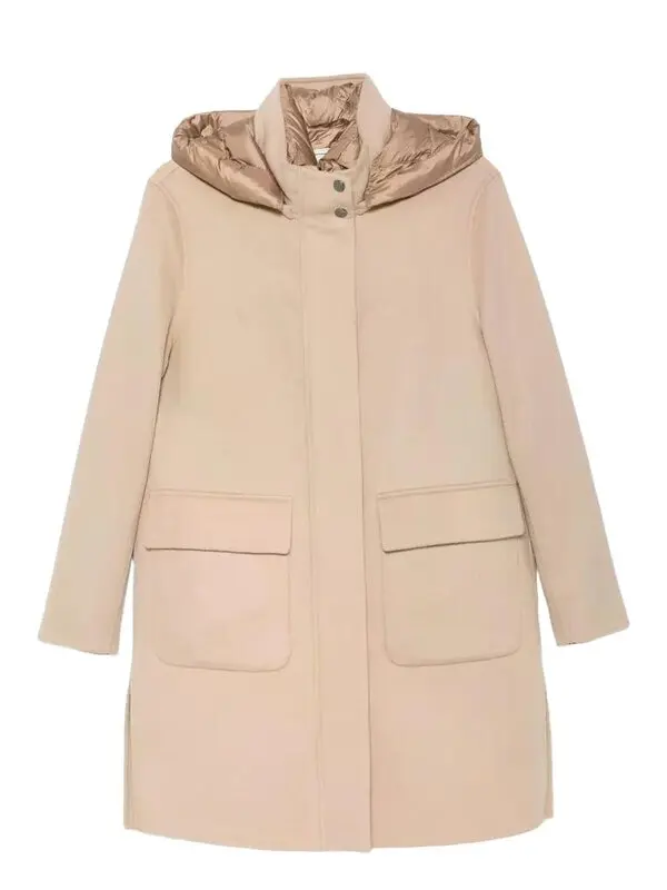 MABRUN Bianca Layered Hooded Coat - Neutrals