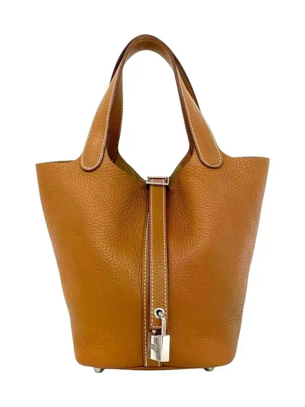 Hermès Clemence Picotin Lock 18 Handbag - Brown
