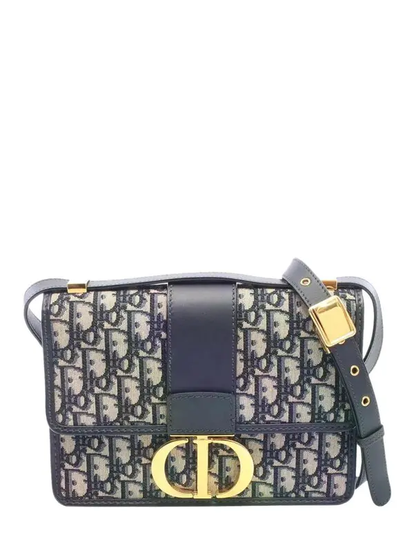 Dior 30 Montaigne Flap Crossbody Bag - Blue