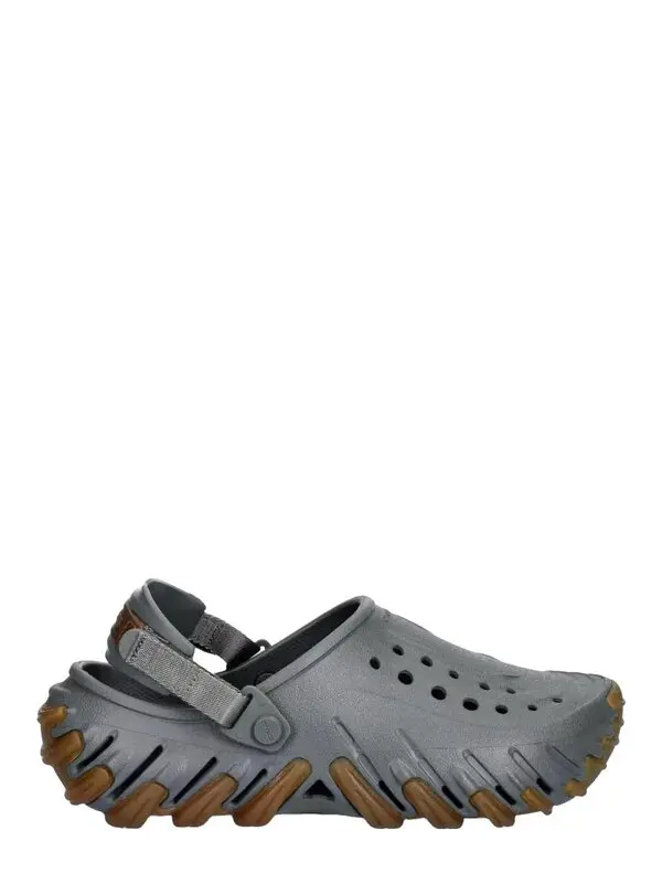 CROCS Echo Gum Ro Perforated Slingback Clogs - Grey