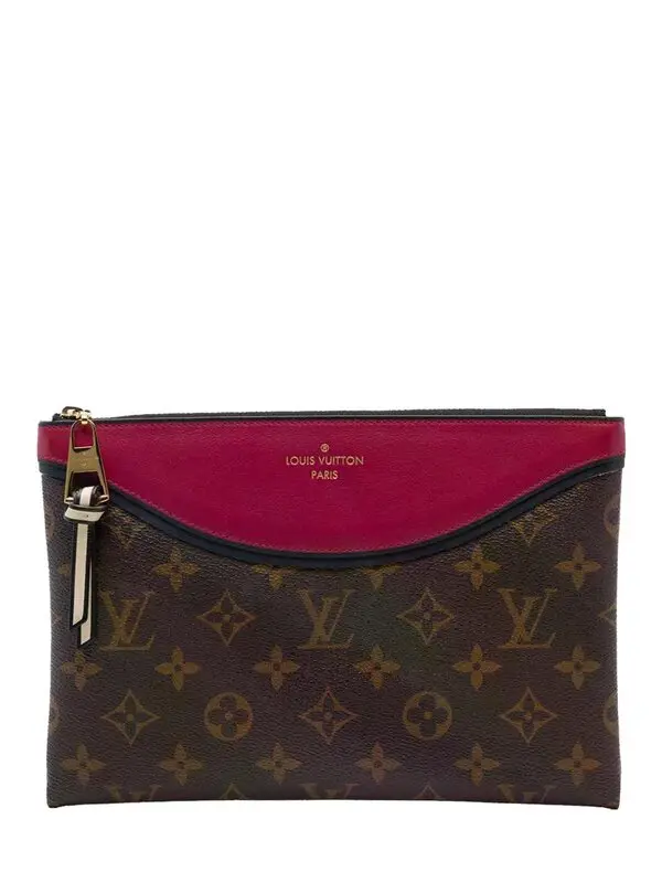 LOUIS VUITTON Monogram Pochette Tuileries Clutch Bag - Brown