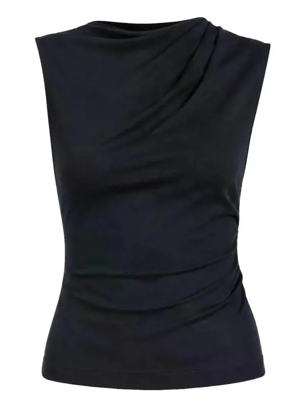 Vince Draped Sleeveless Top - Blue