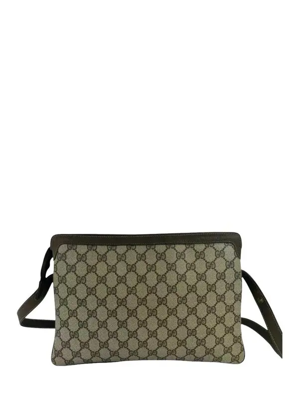 Gucci Gg Supreme Web Crossbody Bag - Neutrals