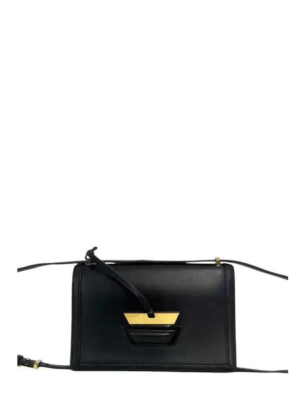 Loewe Medium Leather Barcelona Crossbody Bag - Black