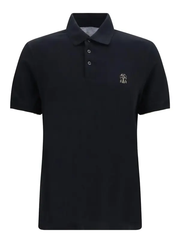 Brunello Cucinelli Cotton Polo - Black