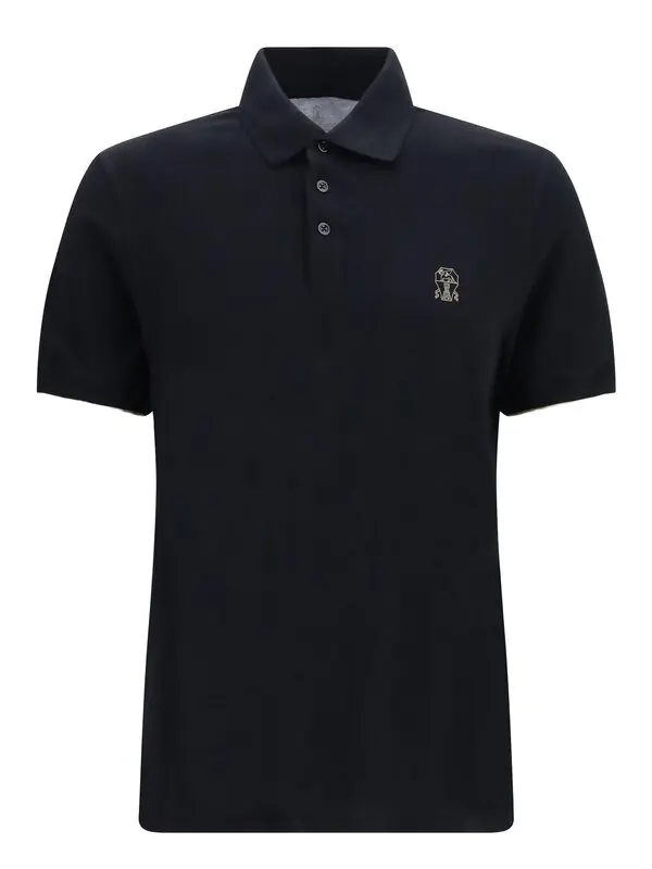 Brunello Cucinelli Cotton Polo - Black