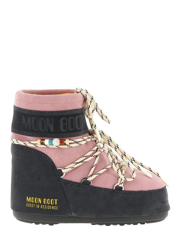 Moon Boot X Guest In Residence Suede Ankle Boots - Multicolor