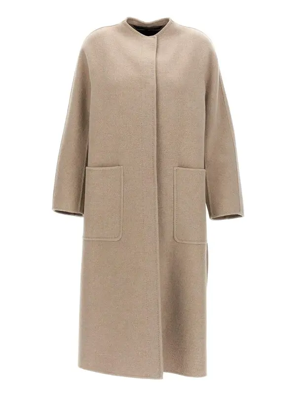 Max Mara Gioiosa Double Cashmere Coat - Cream