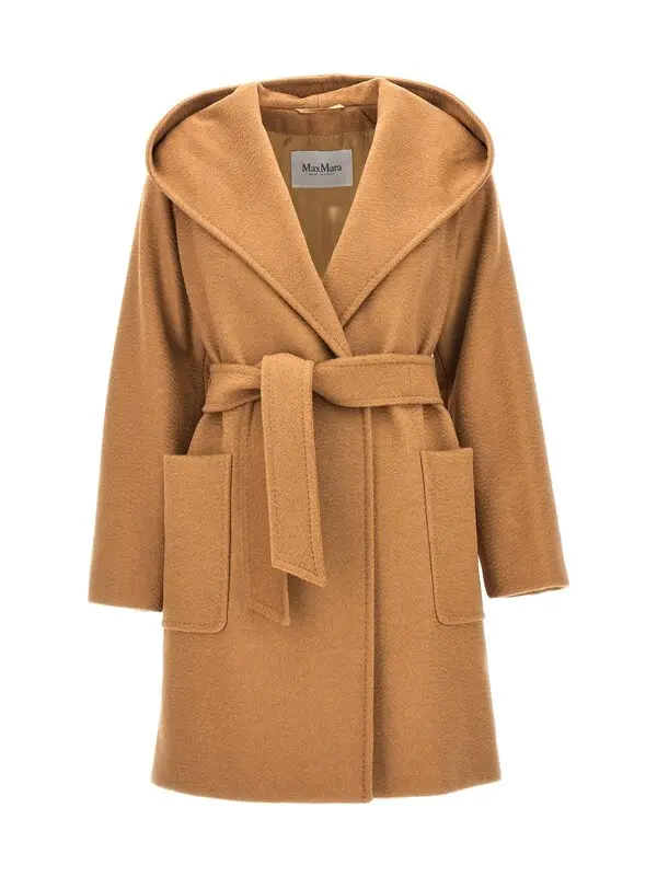 Max Mara Rialto Belted Coat - Cream