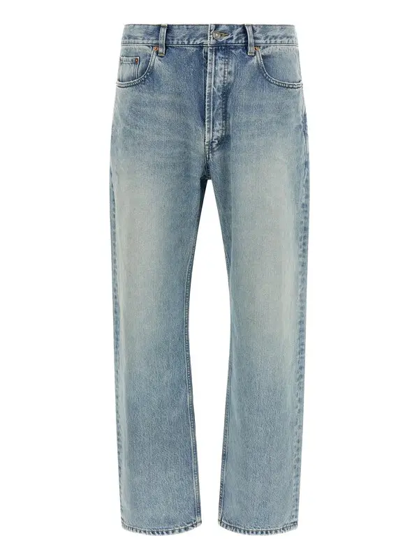 Saint Laurent Wide Leg Jeans - Blue