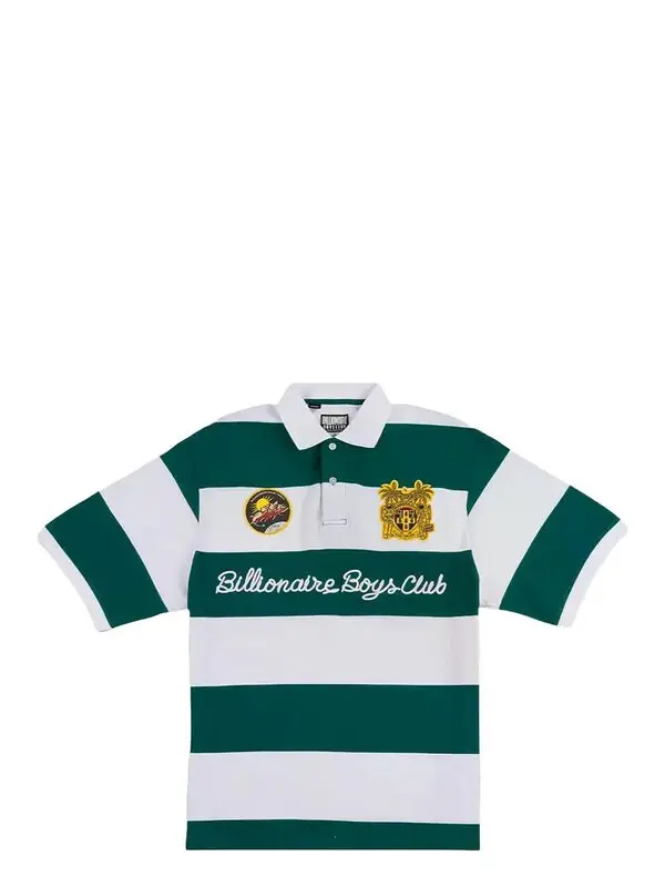 BILLIONAIRE BOYS CLUB Ryder Striped Polo Shirt - Green