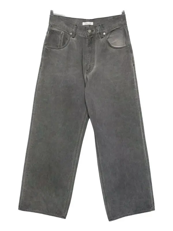 SUNFLOWER Faded Effect Buckle Detail Jeans - Grey