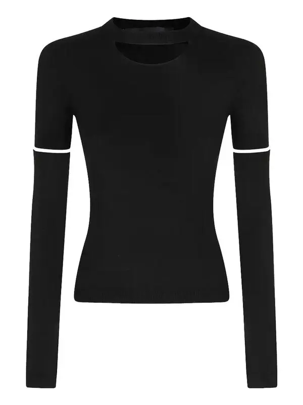 Federica Tosi Cut-out Detail Knit Sweater - Black