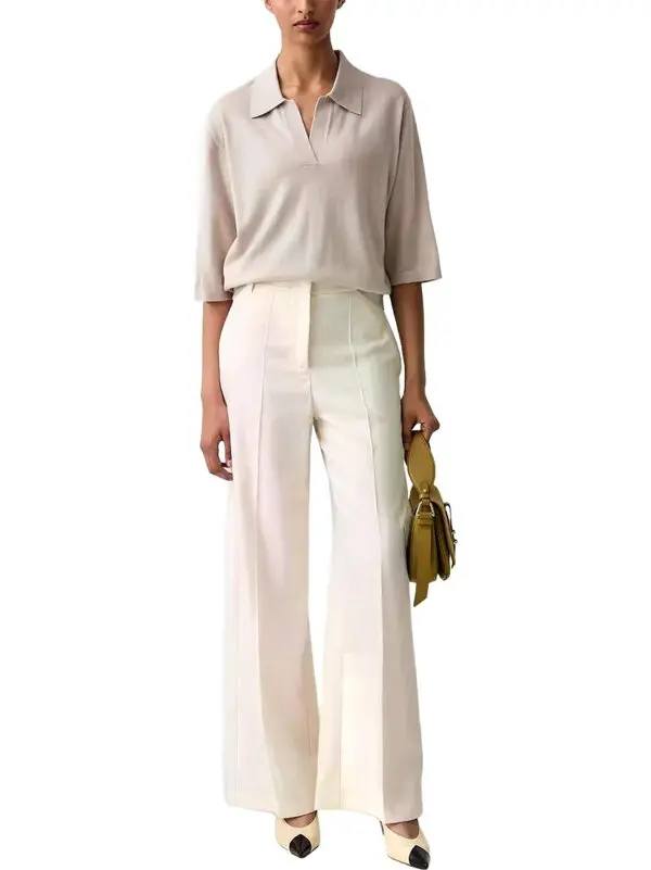 Marc O'polo Fine Knit Polo Sweater - Neutrals