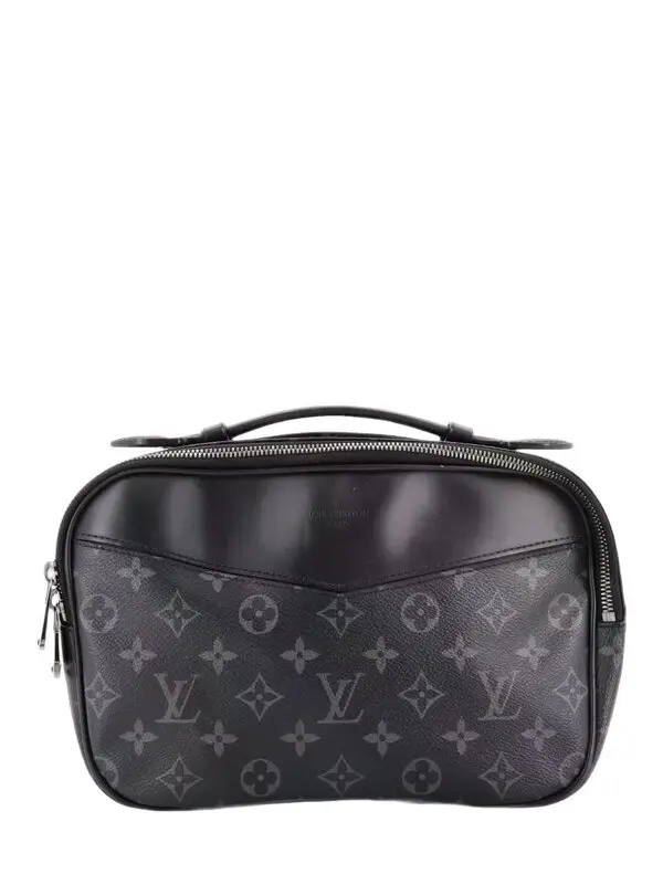 LOUIS VUITTON Monogram Eclipse Explorer Bum Bag - Black