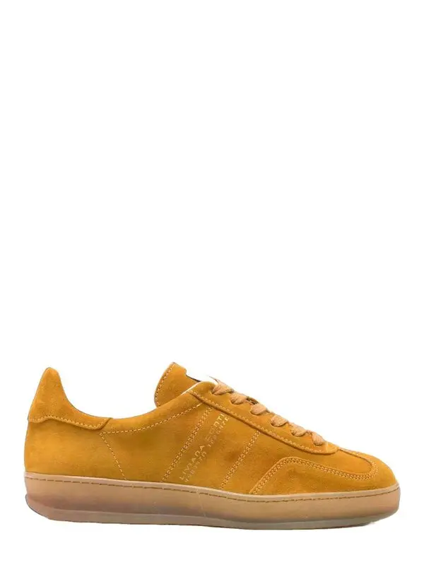 Liviana Conti Logo Print Suede Sneakers - Yellow