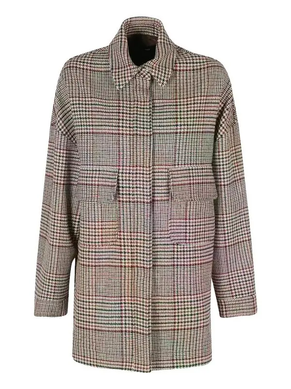 Federica Tosi Prince Of Wales Check Jacket - Brown