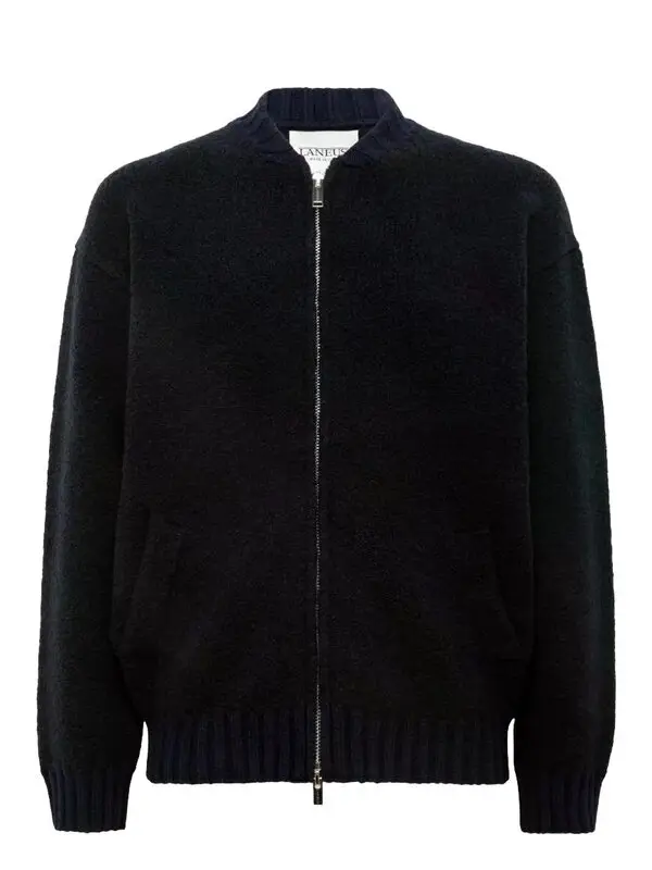 LANEUS Zip-up Cardigan - Blue