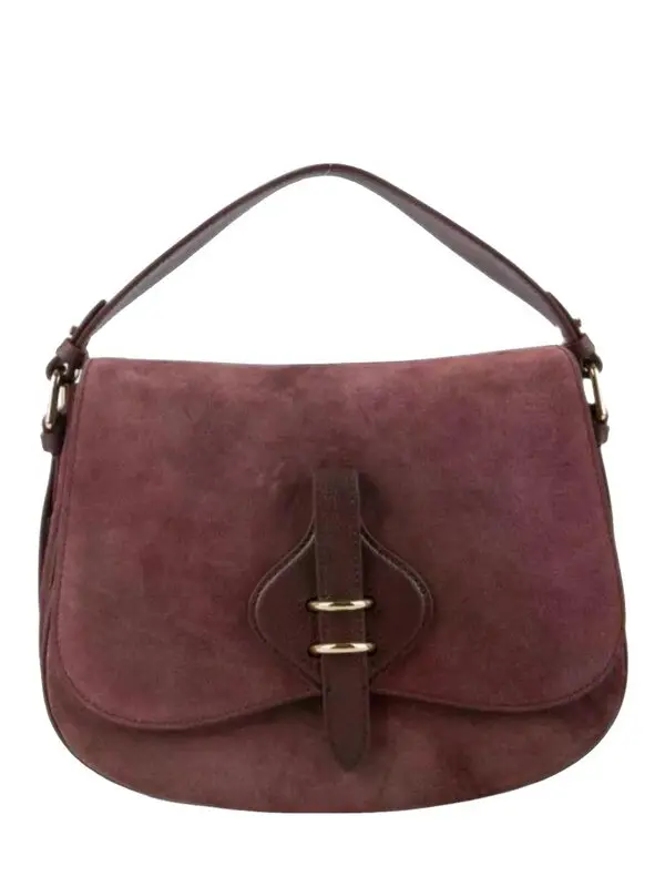 COCCINELLE Mavery Suede Leather Crossbody Bag - Red