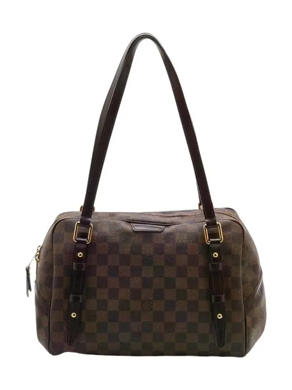 LOUIS VUITTON Damier Ebene Canvas Gm Rivington Tote Bag - Brown