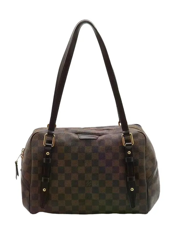 LOUIS VUITTON Damier Ebene Canvas Gm Rivington Tote Bag - Brown