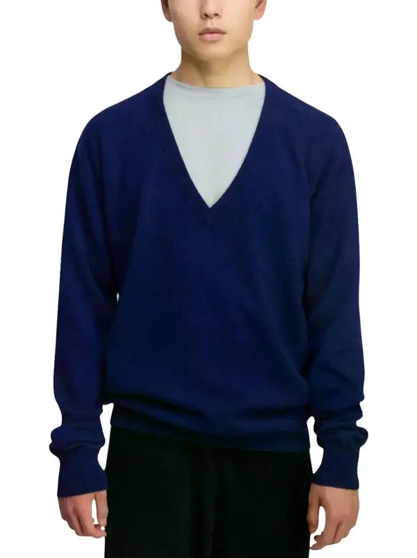Extreme Cashmere Ben V-neck Sweater - Blue