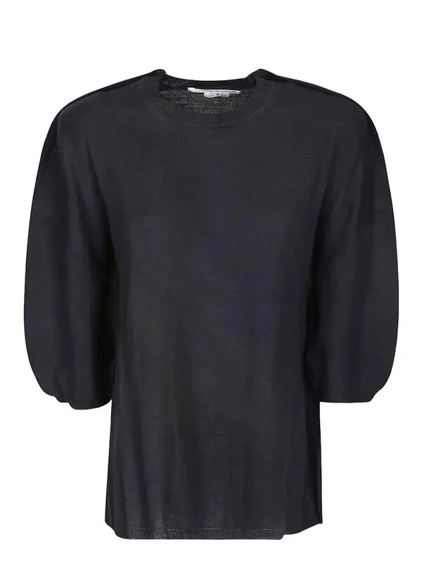 Comme Des Garçons Puff Sleeve Sweater - Black