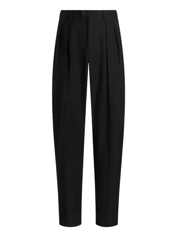 Dolce & Gabbana Wool Gabardine Trousers - Brown
