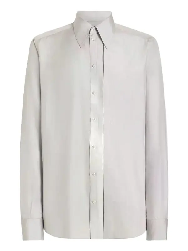 Dolce & Gabbana Crêpe De Chine Martini Shirt - Grey