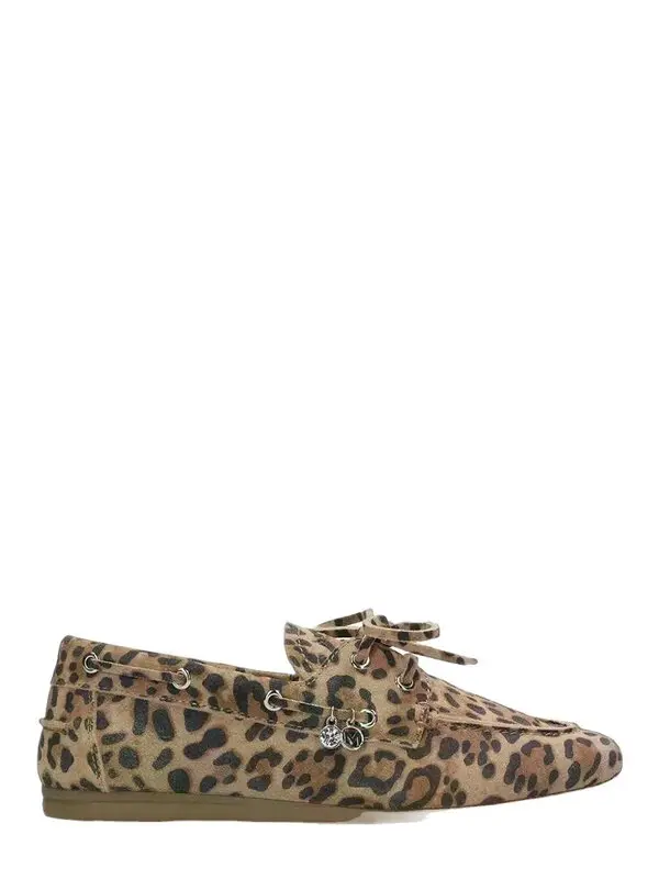 MEXX Leopard Print Loafers - Neutrals