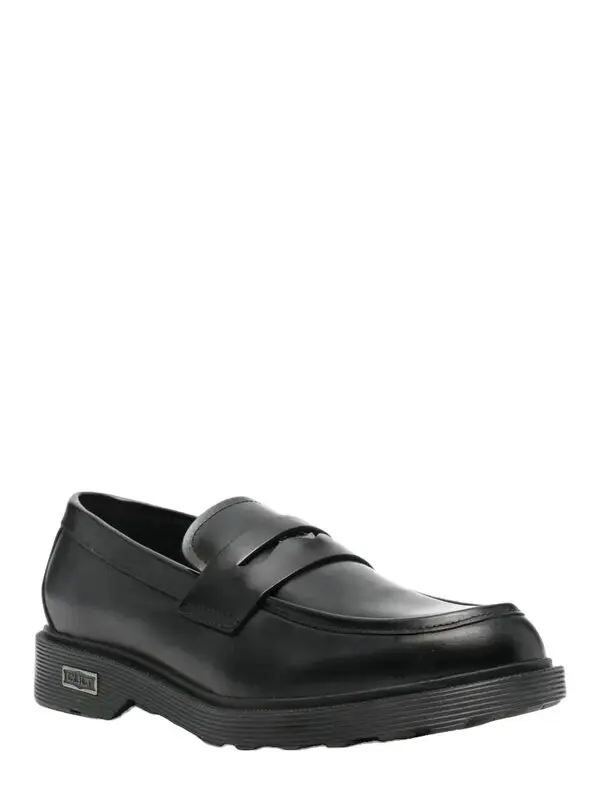 CULT Logo-plaque Penny Loafers - Black
