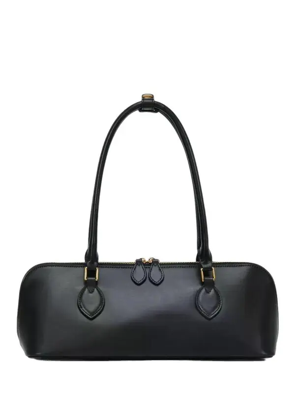 POTAMY Leather Shoulder Bag - Black