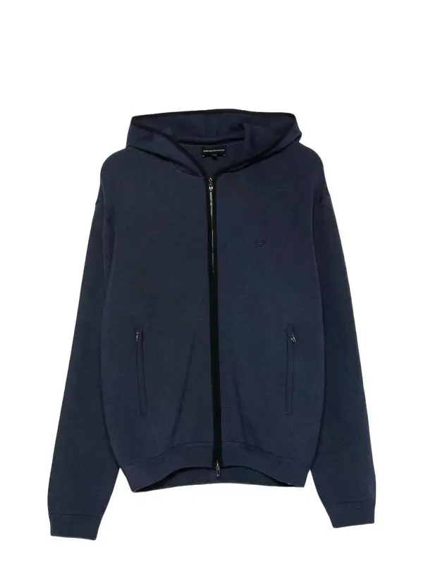 Emporio Armani Zip-up Hoodie - Blue