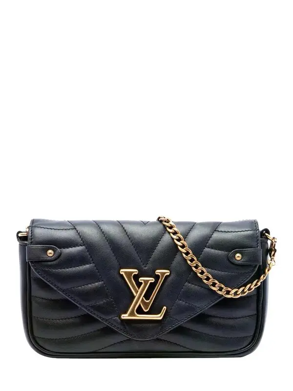 LOUIS VUITTON New Wave Chain Pochette Bag - Black
