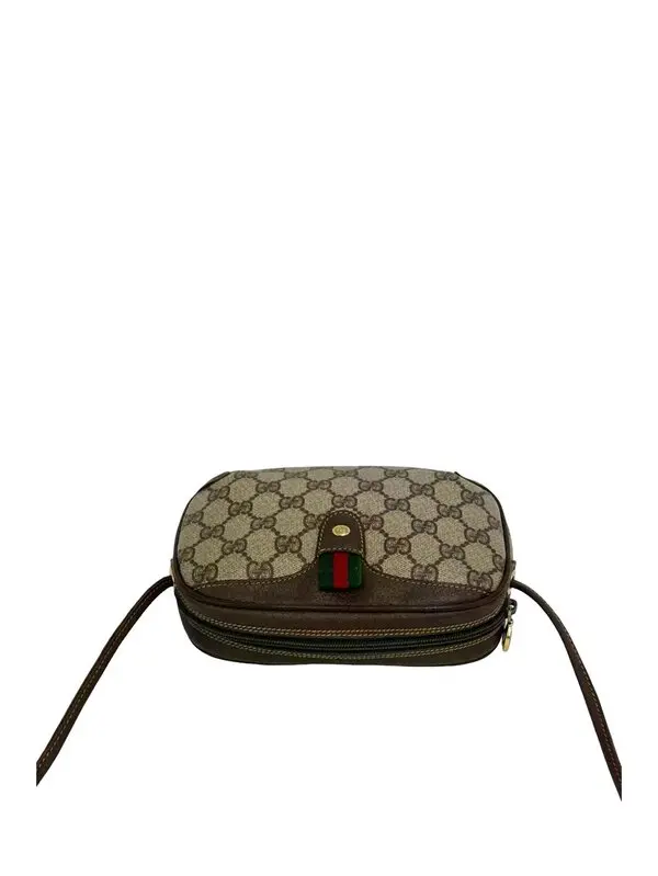 Gucci Gg Supreme Web Sherry Shoulder Bag - Neutrals