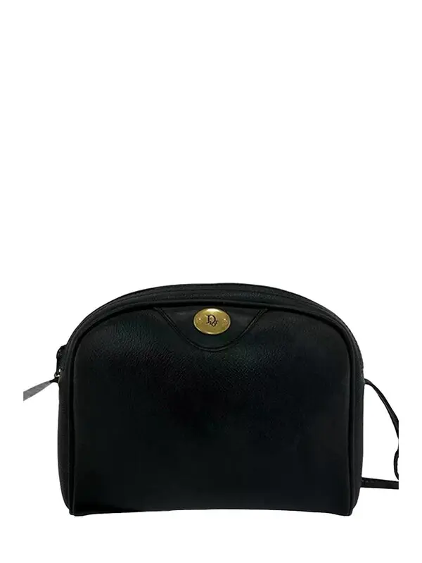 Dior Vintage Leather Crossbody Bag - Black