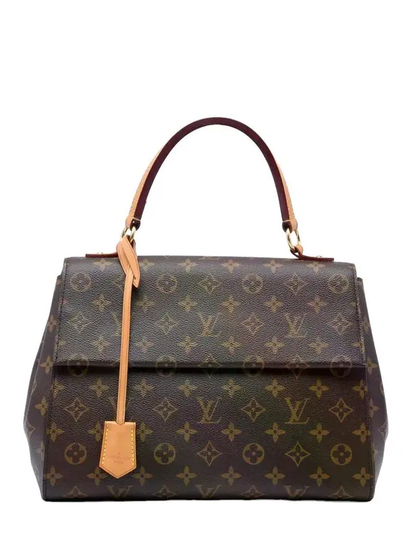 LOUIS VUITTON 2017 Monogram Cluny Mm Satchel - Brown