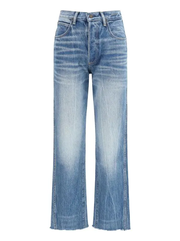 TOM FORD Washed Denim Cigarette Jeans - Blue
