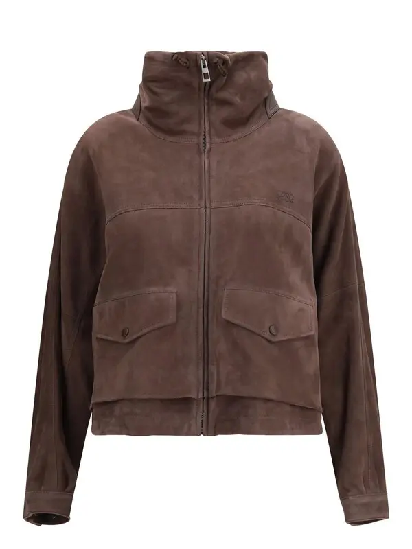 Loewe Suede Goat Leather Jacket - Brown