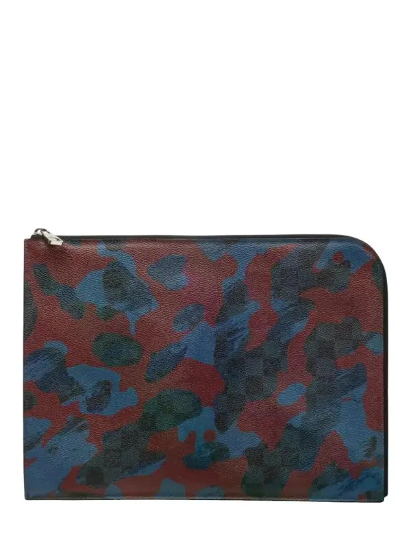 LOUIS VUITTON Damier Cobalt Camouflage Pochette Jour Gm Clutch Bag - Black